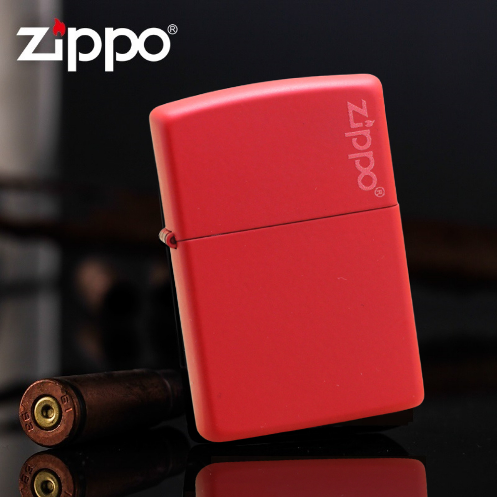 Red Matte With Logo 233ZL Zippo Lighter | Shopee Malaysia