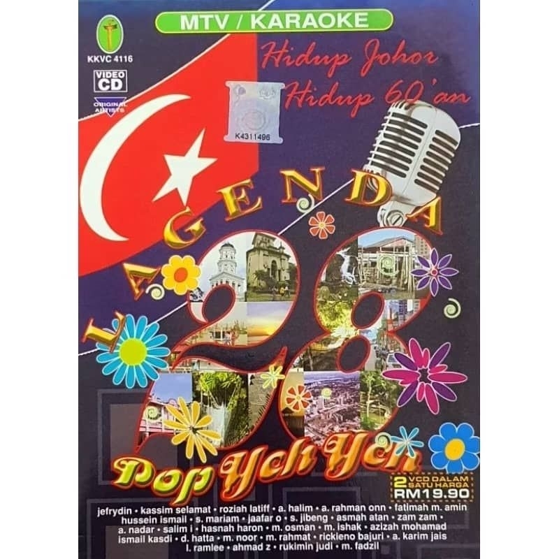 VCD Karaoke 28 Lagenda Pop Yeh Yeh (2 Disc) | Shopee Malaysia