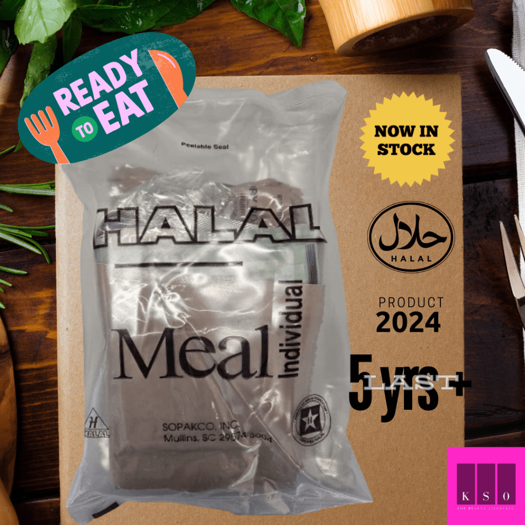 [M'Stock] MRE Military Food Ready to Eat HALAL Certified for Long Self ...