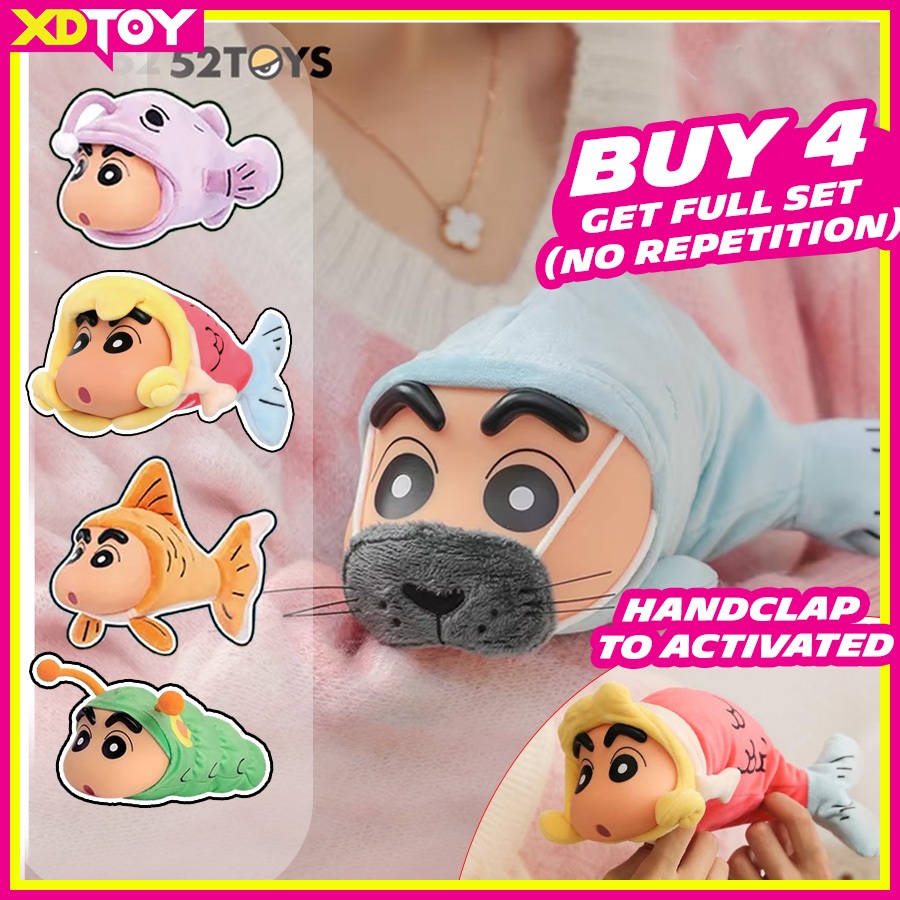 CRAYON SHINCHAN Floppy Fish Series Movable Body [OFFICIAL] 蜡笔小新摸鱼新生活 ...