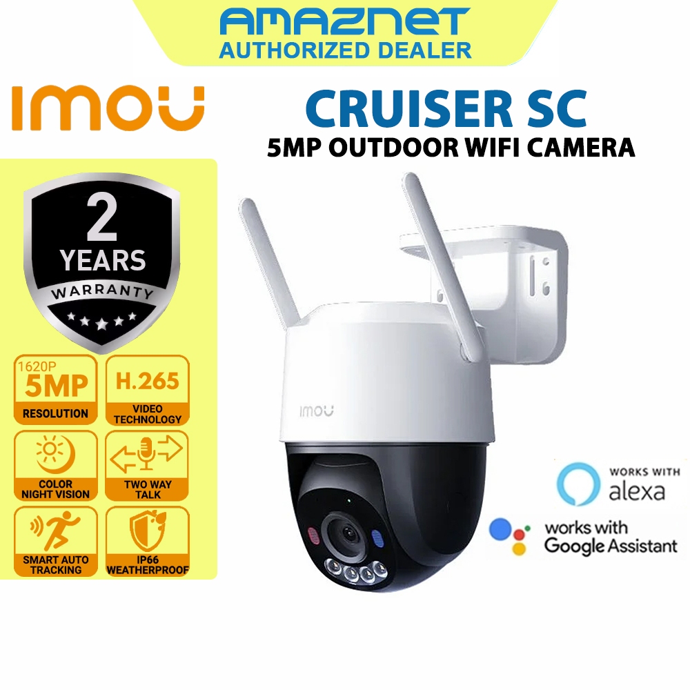 IMOU Cruiser SC 5MP 3K Wi-FI PT IP66 Outdoor Camera Smart Color Night Vision SIREN LIGHT 2-Way ...