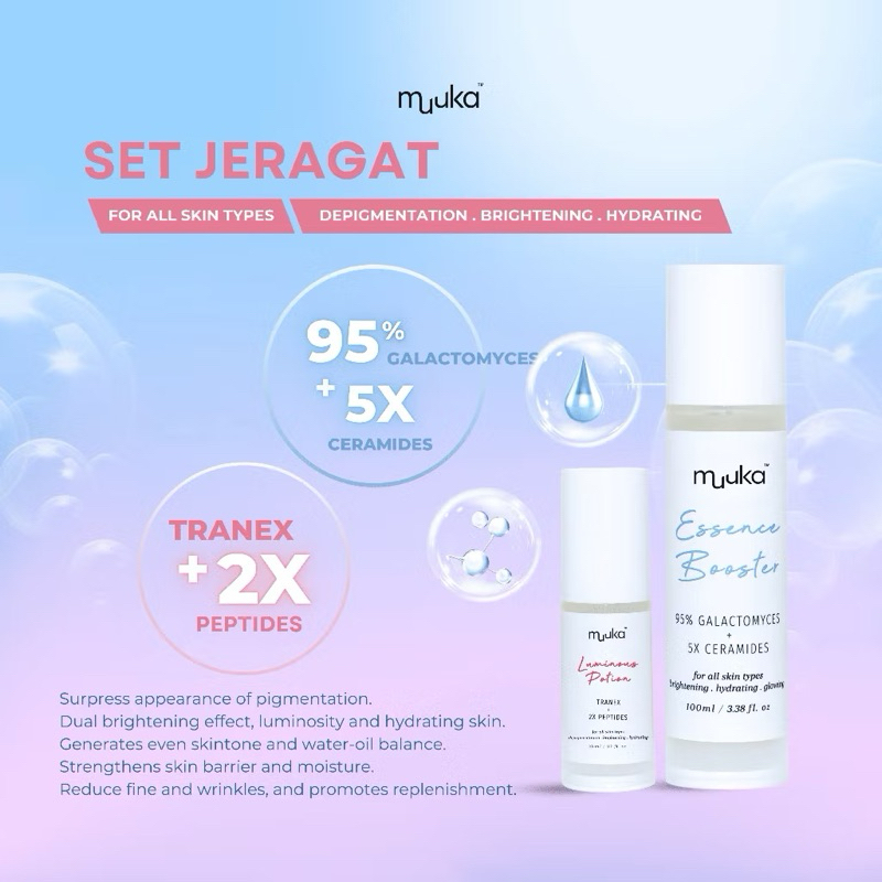 MUUKA Treatment Essence Booster 95% Galactomyces 100ML | Shopee Malaysia