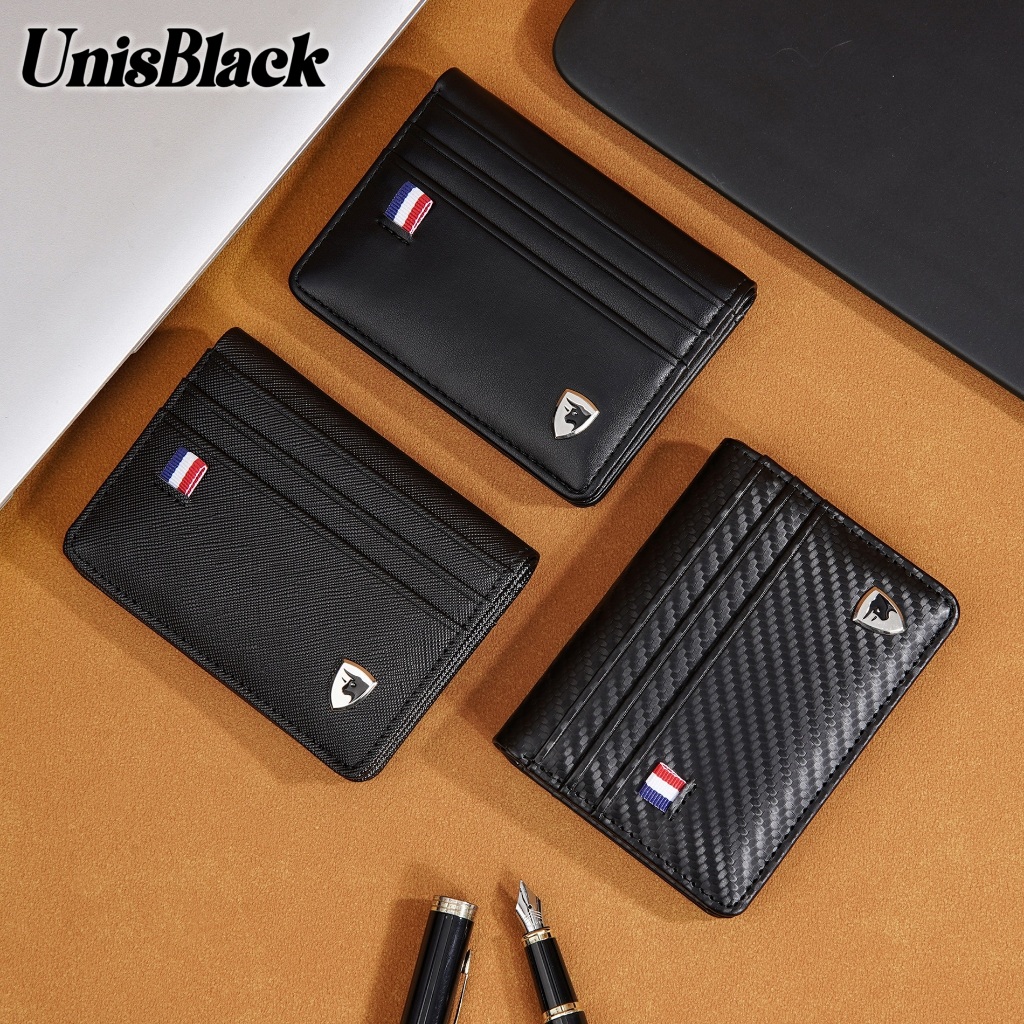 UnisBlack Small Men Wallet , Short Wallet Men , Card Holder Wallet ...
