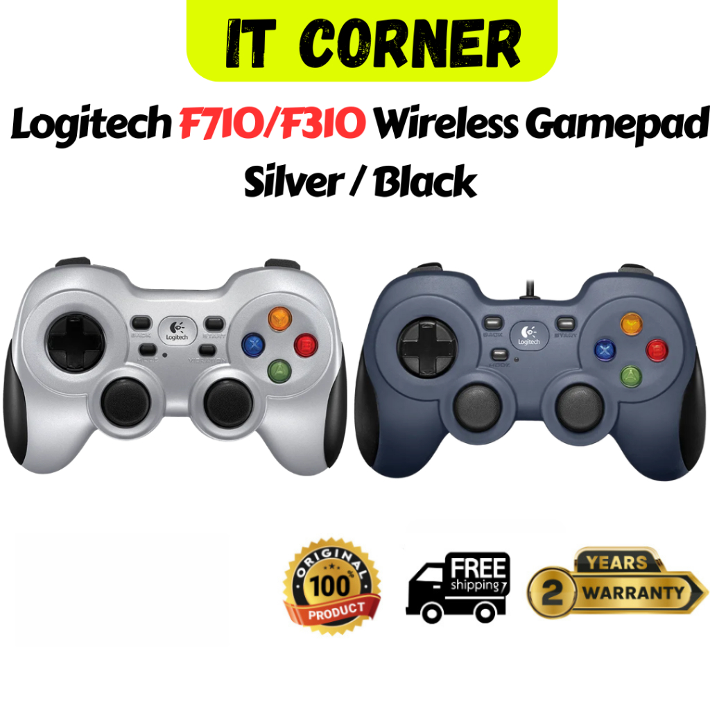 Logitech F710/F310 Wireless/Wired Controller for PC (Joystick/X-Input/D ...