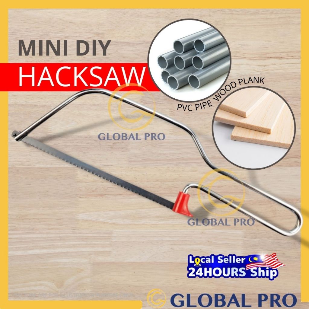 10 Mini Hacksaw With Blade Hack Saw Frame Gergaji Kecil Junior Hack