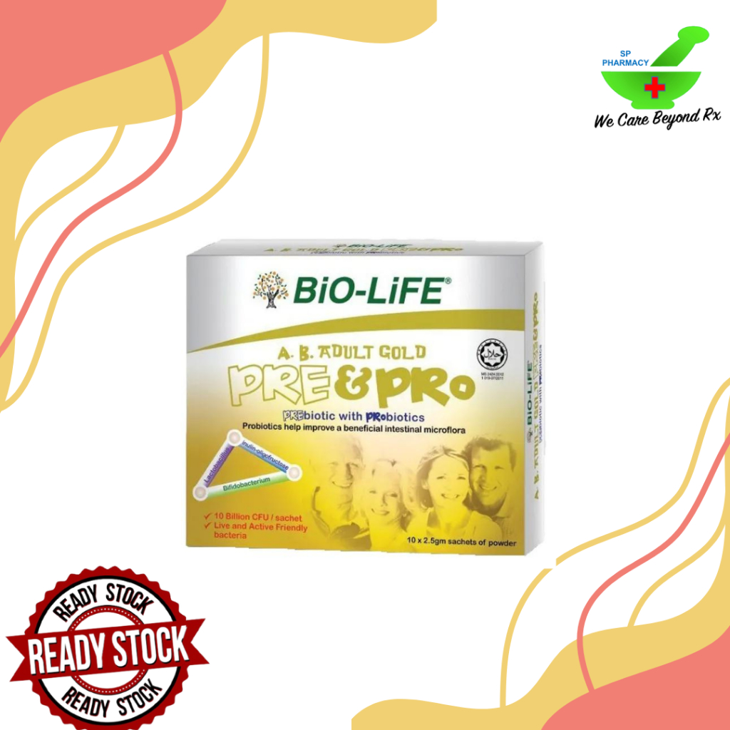 BiO-LiFE A.B. Adult Gold Pre & Pro 2x30 sachets (Expiry Date APRIL/2026) | Shopee Malaysia