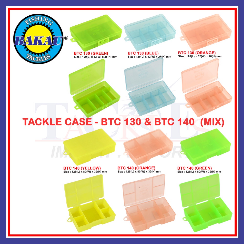 Bakau Tackle Case BTC 130 & BTC 140 Fishing Lure Accessories Box Fishing Cases TCE Tackles ...