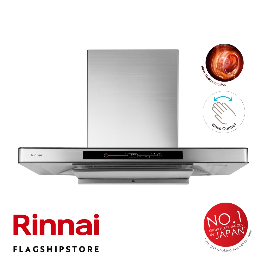 Rinnai Chimney Cooker Range Hood - Silver (90cm) RH-C91B-SSW | Shopee Malaysia