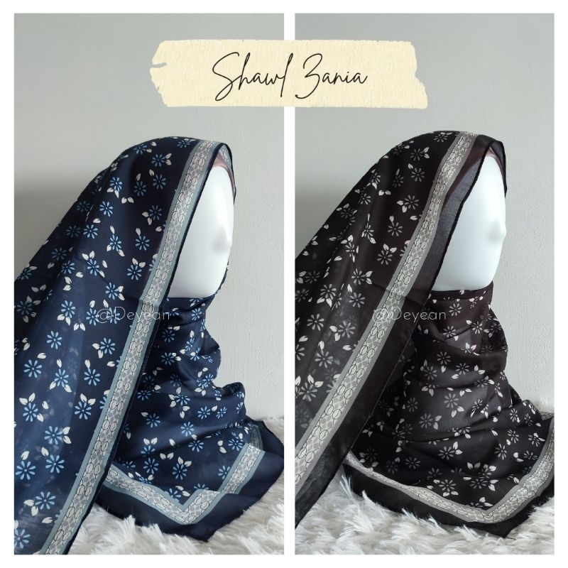 [ New Arrival March! ] Shawl Cotton Printed Zilla, Milla, Hana, HP ...
