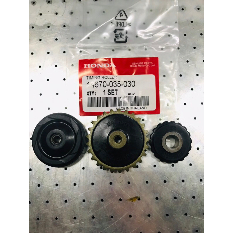HONDA EX5 GBO C70 DREAM TIMING ROLLER SET 3PCS=1SET OIL PUMP GEAR BLOCK ...