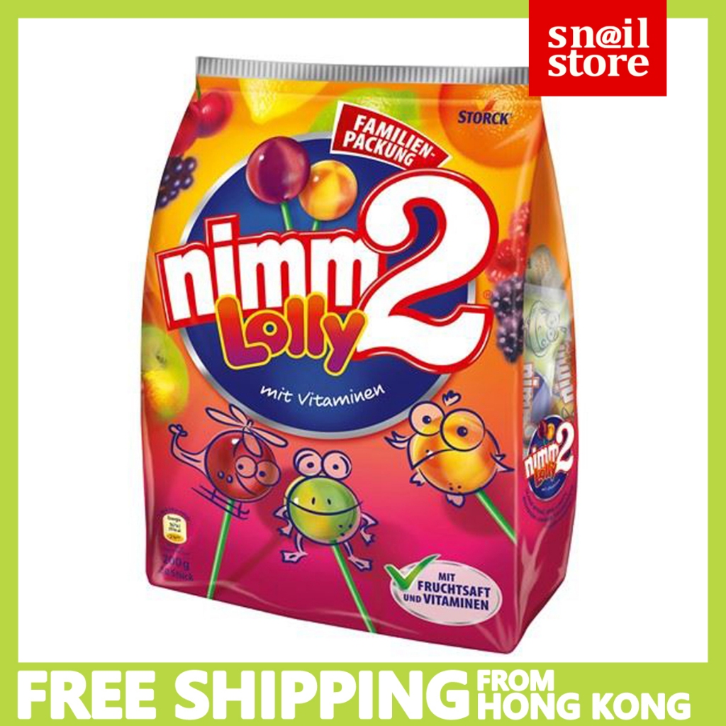 nimm2 Fruity Lolly Lollipop 200g (20 sticks) 二寶 家庭裝 雜果味棒棒糖 / 波板糖 200g ...
