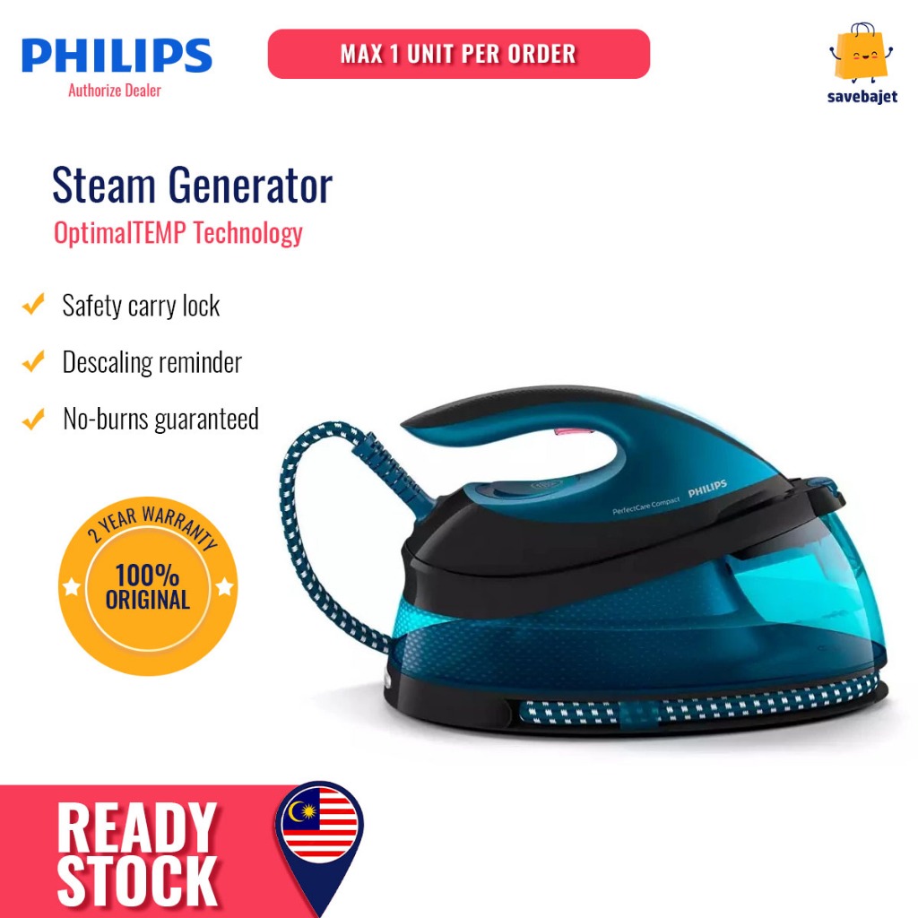 PHILIPS Seterika Steam Generator Iron (280g Steam Boost) GC7808 GC7846 ...