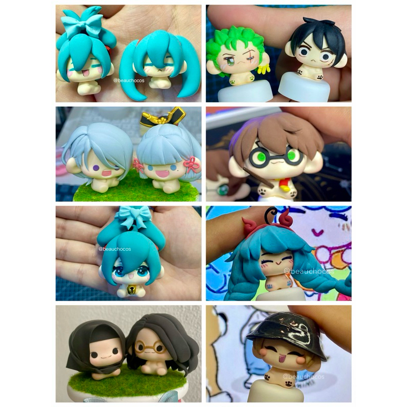 Custom made Customize Handmade Clay Figure Mini Chibi, Chibi Baby ...