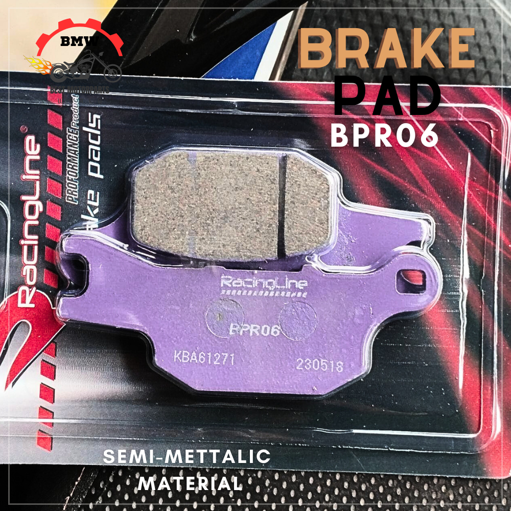 RACING LINE BPR06 Brake Pads for Suzuki Raider 150 motorbike | Shopee ...
