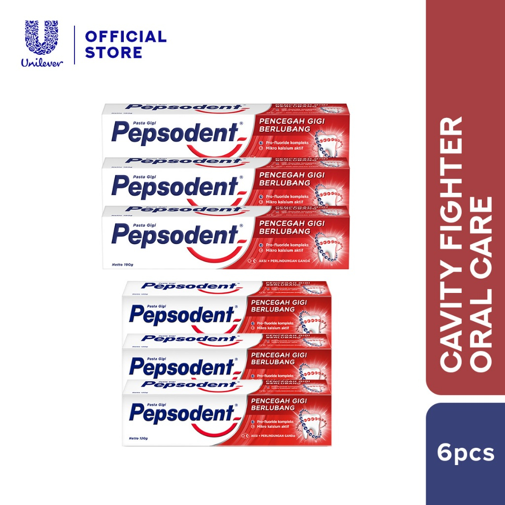 [FREE Mug (Min Spend RM13.90)] [Value Pack] Pepsodent Cavity Fighter Oral Care Toothpaste (190g ...