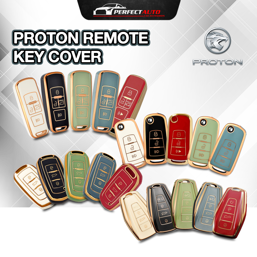 (New) PROTON Key Cover Chrome Reflection TPU Car Key Cover X50 X70 ...