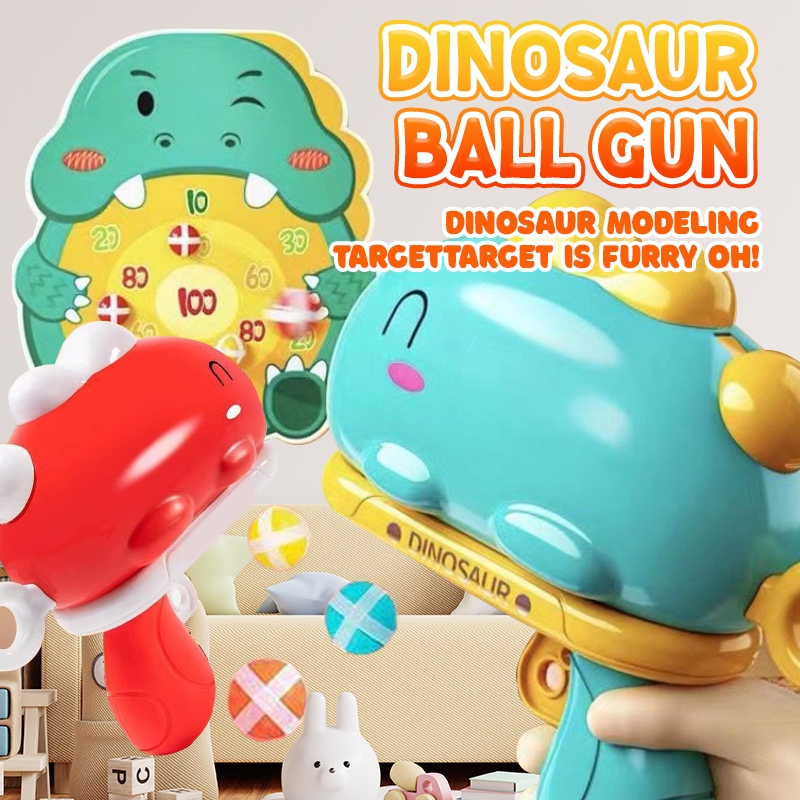 Baby Toy Dinosaur Sticky Ball Gun Sticky Ball Dart Educational Toys for ...