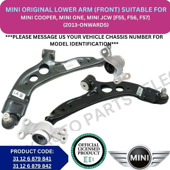 MINI GENUINE LOWER ARM (FRONT) FOR MINI COOPER, MINI ONE, MINI JCW [F55 ...