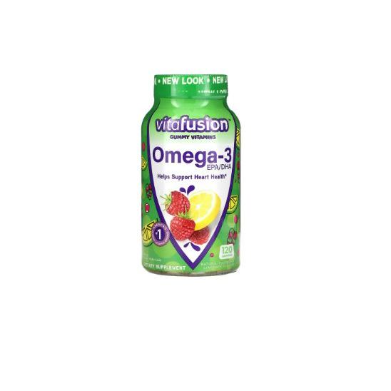 VitaFusion, Omega-3, EPA/DHA, Raspberry Lemonade, 120 Gummies | Shopee ...