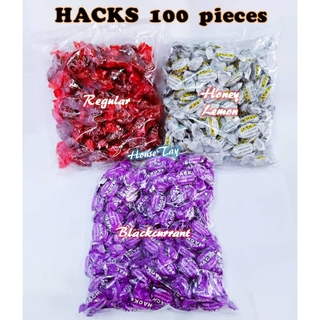 Hacks Candy 100pcs+- /bag Regular | Blackcurrant | Honey Lemon | Mix ...