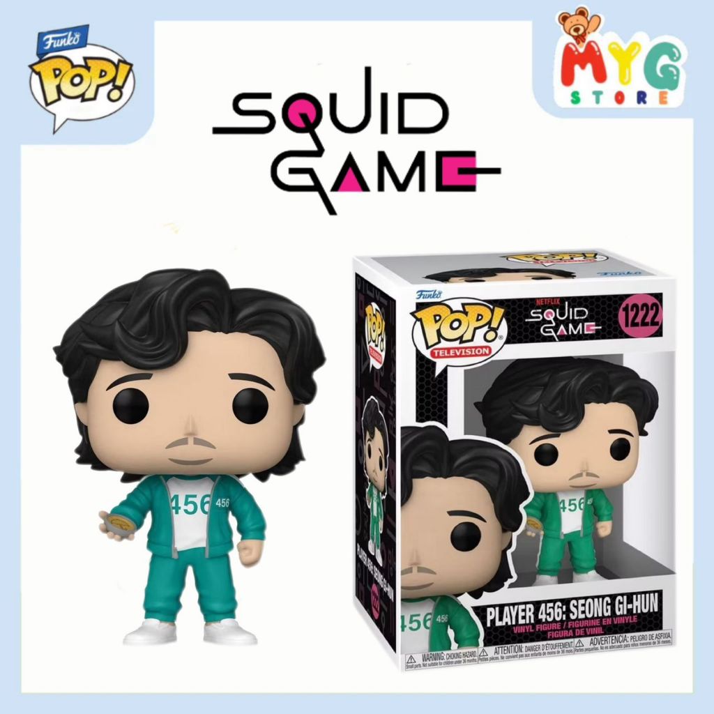 Funko Pop Vinyl Player 456:Seong GI-Hun 1222 Squid Game Collectible ...