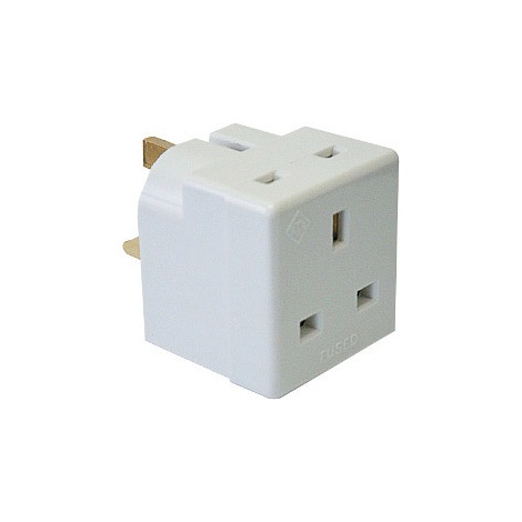 3 Way Adaptor 3 Gang Pin Socket Plug Multi Adapter | Shopee Malaysia