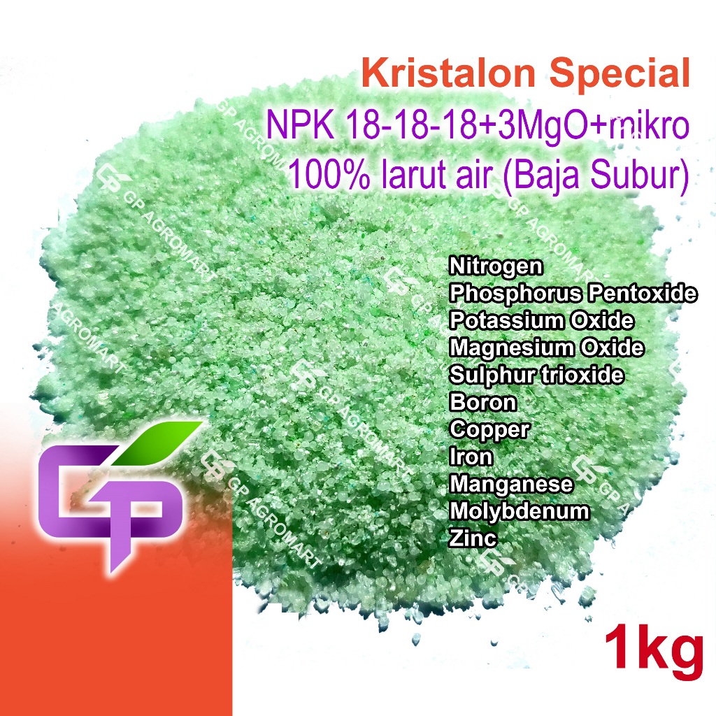 1kg Baja Kristalon Special NPK 18-18-18+3MgO+mikro / Fully Water ...