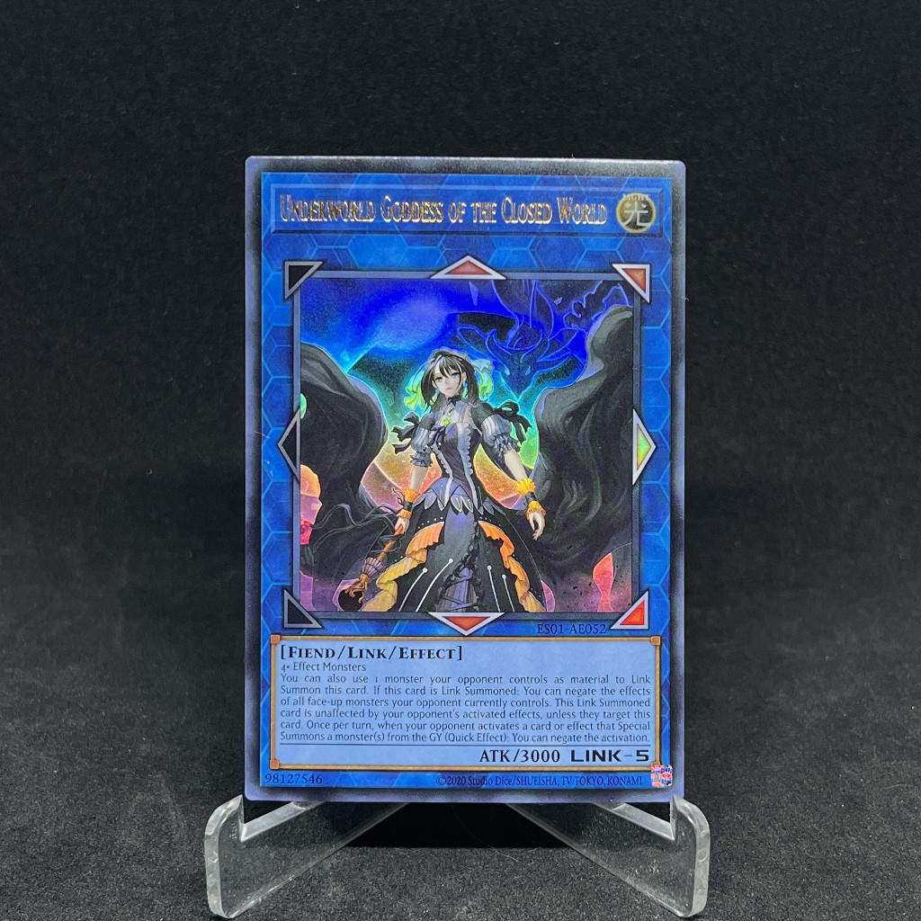 YUGIOH - Underworld Goddess of the Closed World - Ultra Rare UR ( ES01-AE052 ) [ JY CARD TRADING ...