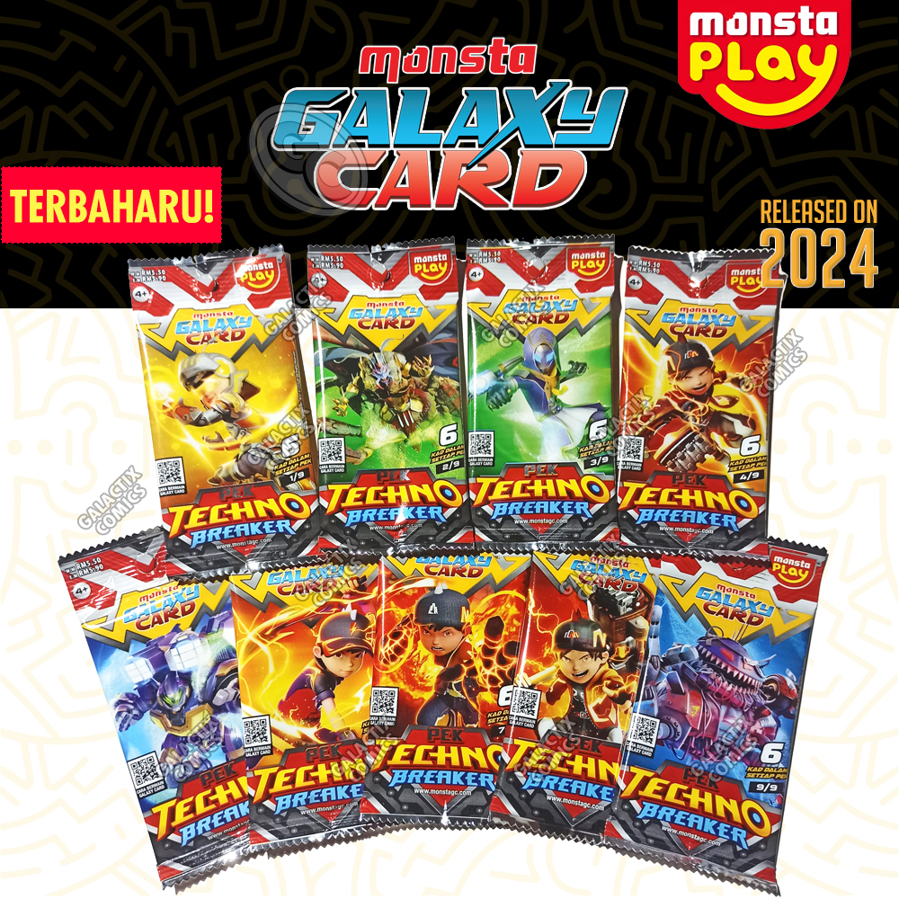 BoBoiBoy Galaxy Card Kad Pek Techno Breaker 2024 (Full Set) | Shopee ...