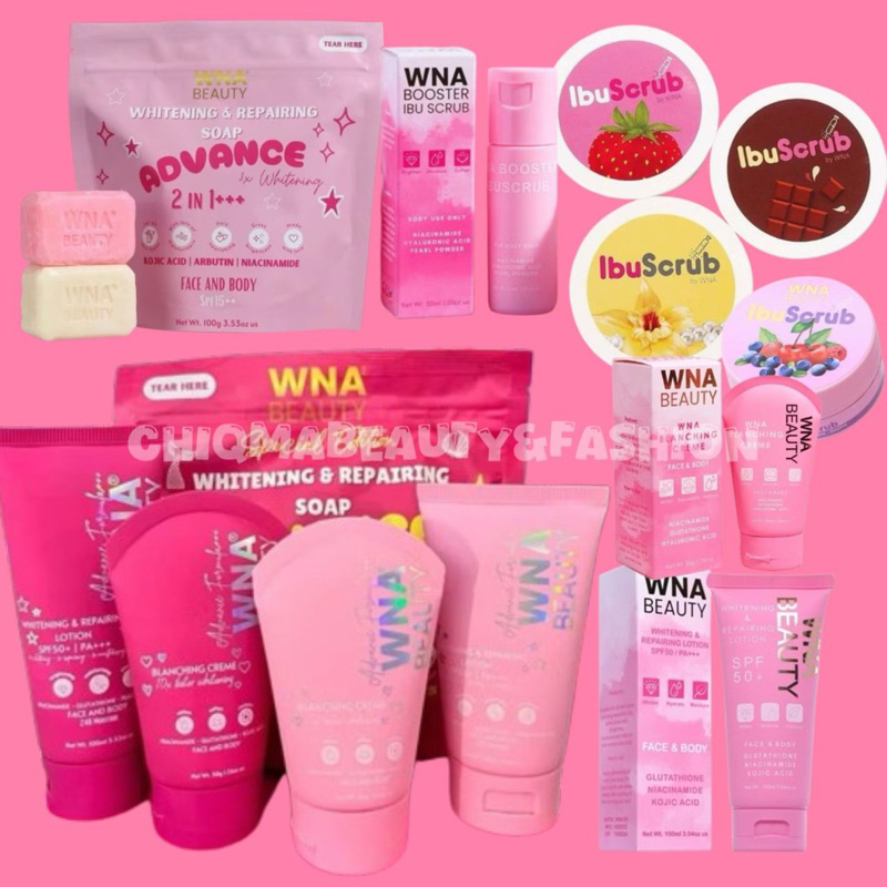 WNA WHITENING LOTION & SOAP | GLUTA GEBU | IBU SCRUB | BOOSTER 💯 ...