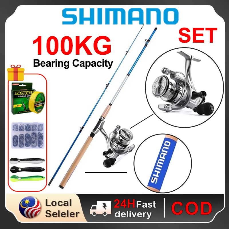 SHIMANO Fishing Rod Set Barang Mancing Set Joran Pancing Set Combo ...