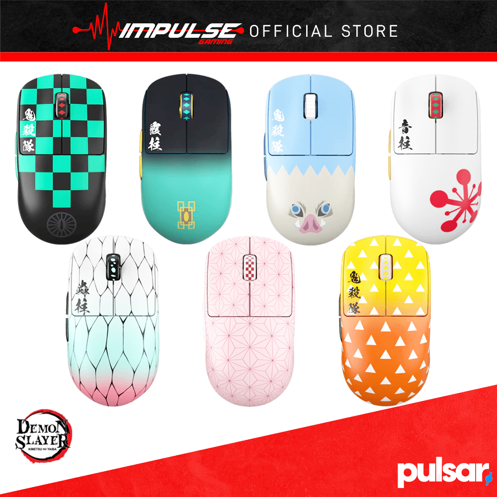 Pulsar X2H Wireless Gaming Mouse Demon Slayer Series - Shinobu / Tokito ...