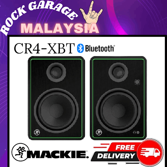Mackie CR4-XBT 4 inch Multimedia Monitors with Bluetooth - Pair (CR4XBT/CR4 XBT) | Shopee Malaysia