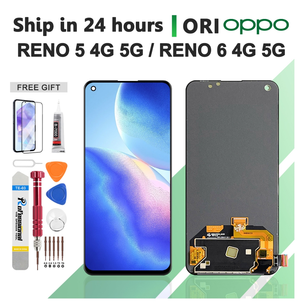 ORIGINAL LCD OPPO RENO 5 4G 5G/RENO 6 4G 5G/RENO 7 4G 5G/One Plus NORD ...