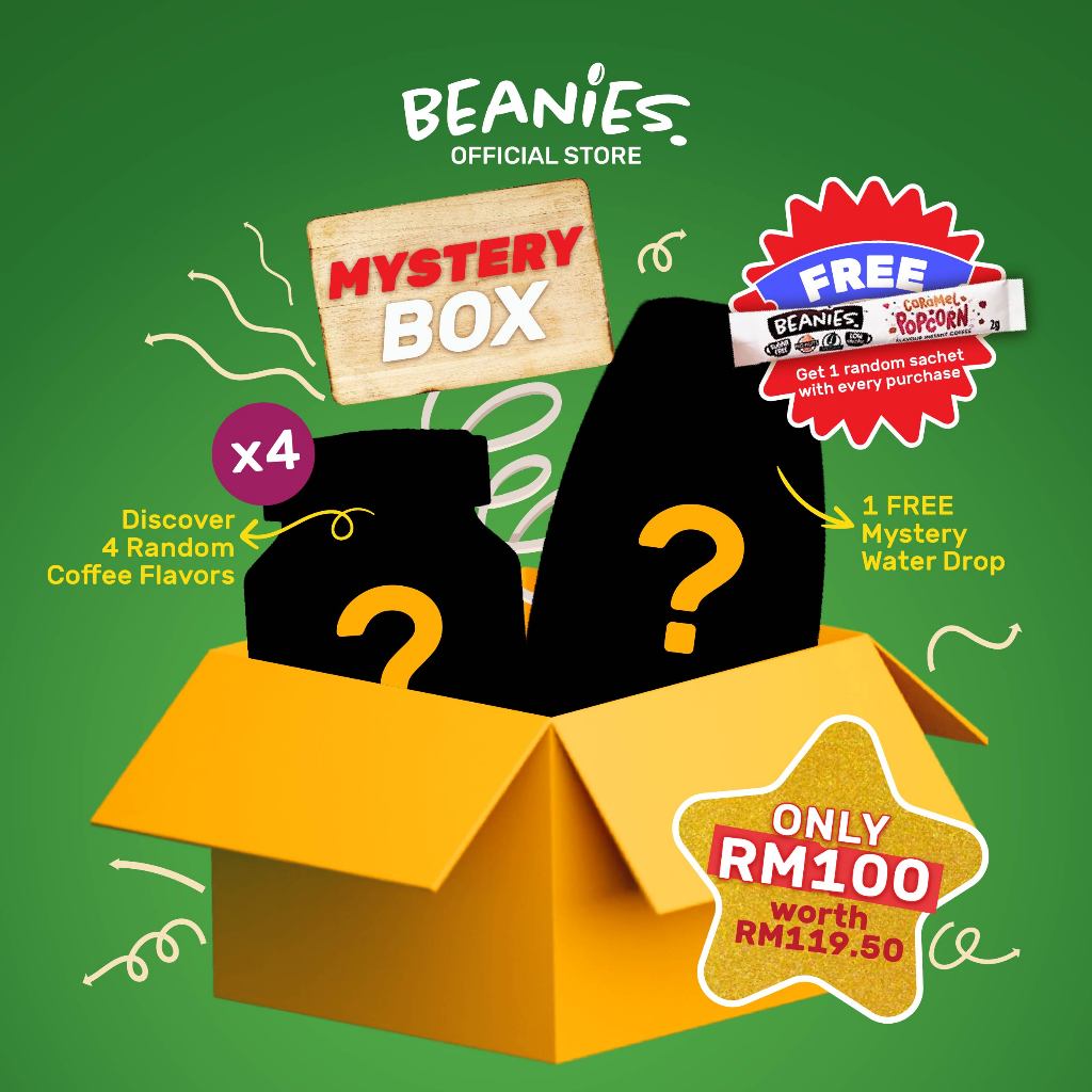 [ONLINE EXCLUSIVE] Beanies Mystery Box: 4 Surprise Coffee Bottles + 1 ...