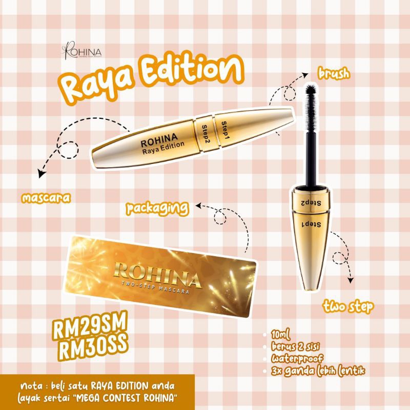 ROHINA MASCARA GOLD EDITION | Shopee Malaysia