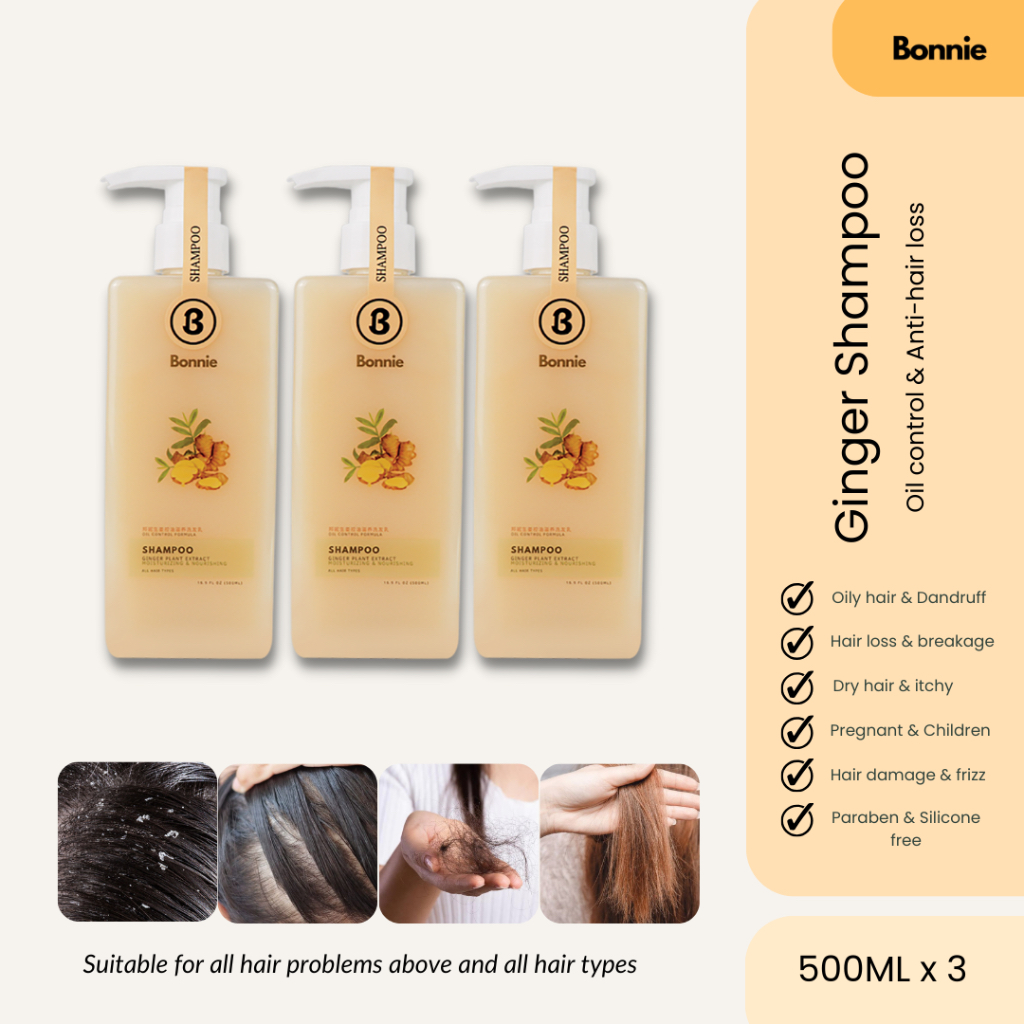 Apmo Bonnie Ginger Oil Control Shampoo x 3 | Shopee Malaysia