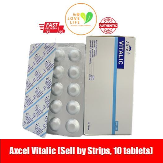 OFFER EXP 06/2027 Axcel Vitalic Vitamin B1, B6, B12 (1 strip 10 tablets ...