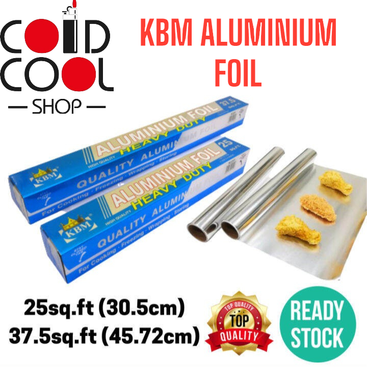 KBM 💎 Aluminium FOIL💎 25 SQ.FT (7.62m x 30.5cm)🔥 HEAVY DUTY 🔥 ALUMINIUM ...