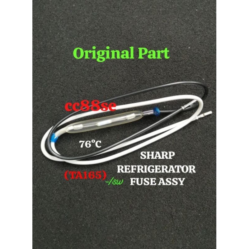 SHARP REFRIGERATOR FUSE ASSY 76°C SJ-189M-S SJ-209M-S SJ-D210M-D (TA165 ...