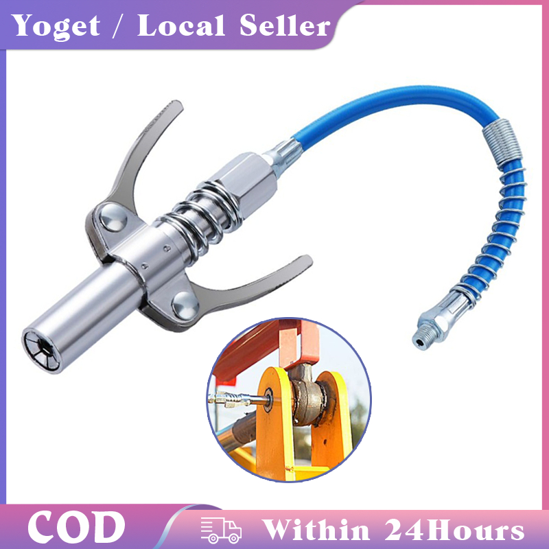 Double Handle Grease Self Locking Gun Hose Kit / Quick Release Grease ...