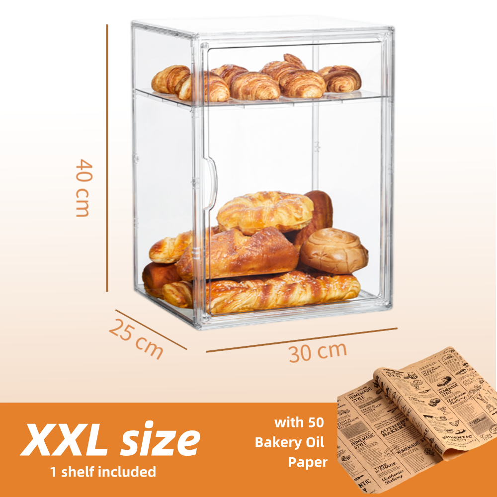 Acrylic Display Cabinet Stackable Storage Organizer DIY Bekas Kuih ...