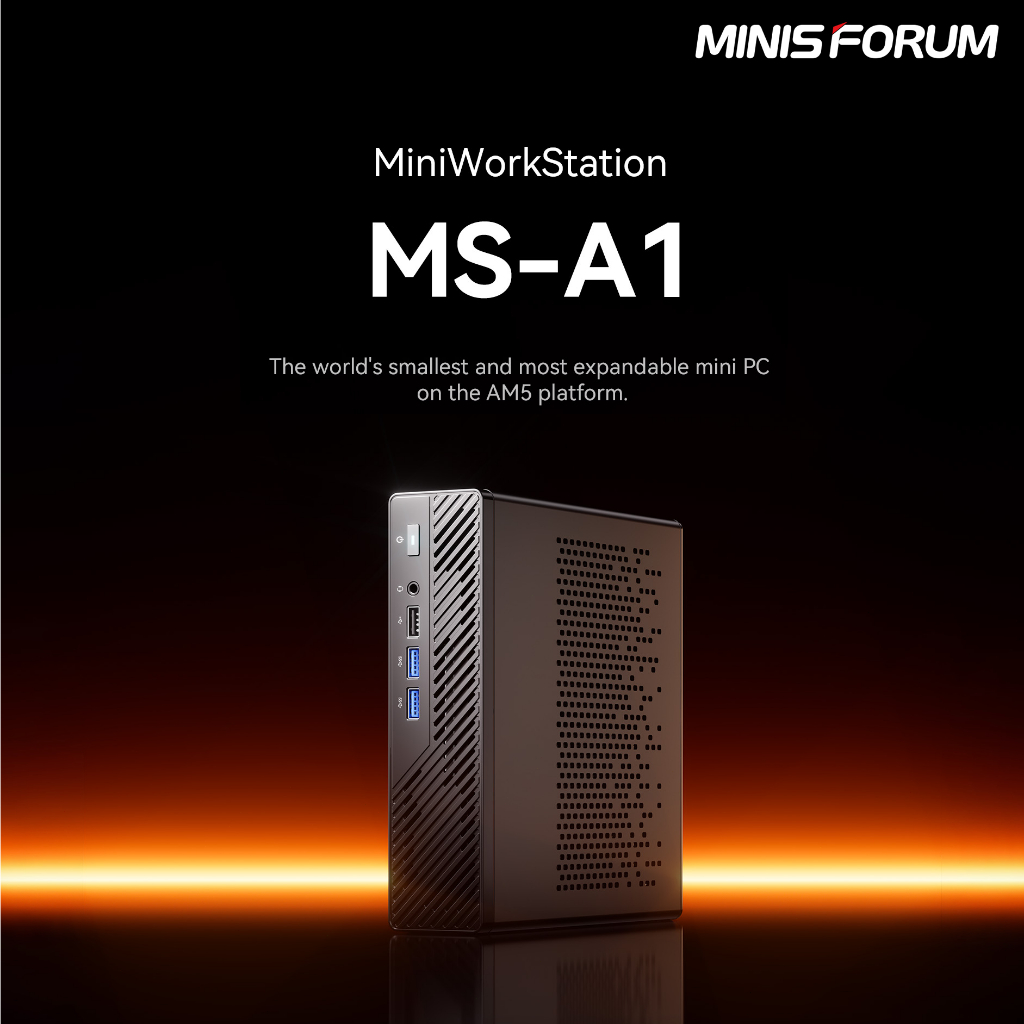 MINISFORUM MS-A1 MINI PC Removable CPU(NO CPU NO RAM NO ROM)Oculink ...