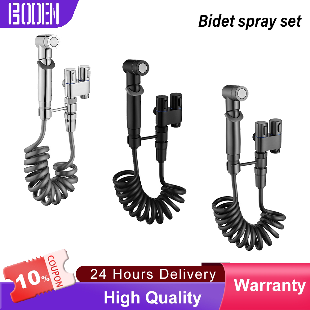 High-Pressure Toilet spray gun set Bidet spray set Bathroom Toilet Hand ...