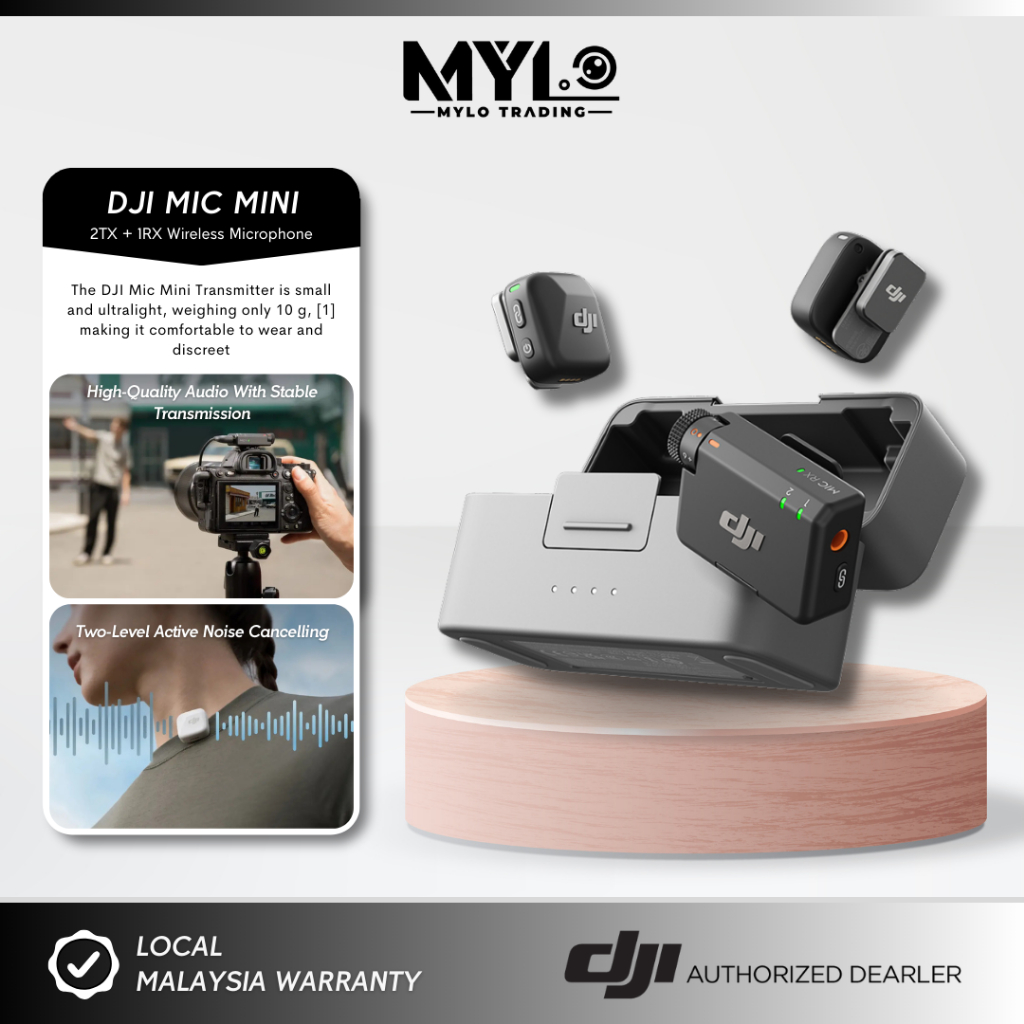 【NEW LAUNCH】- DJI Mic Mini - High Quality Mini Wireless Microphone ...
