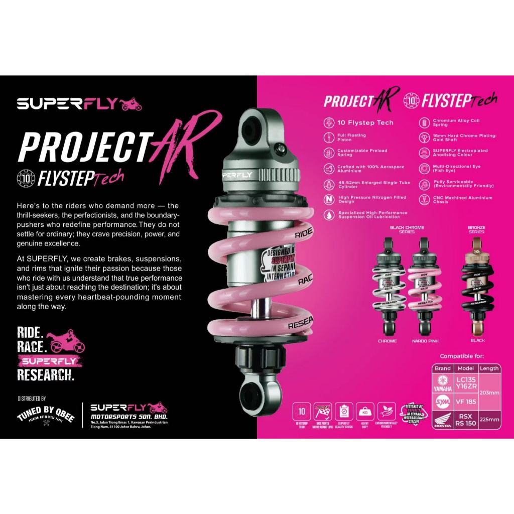 SUPERFLY SUPER FLY AR RA A+ MONOSHOCK MONO SHOCK LC135 Y15ZR 135LC LC ...