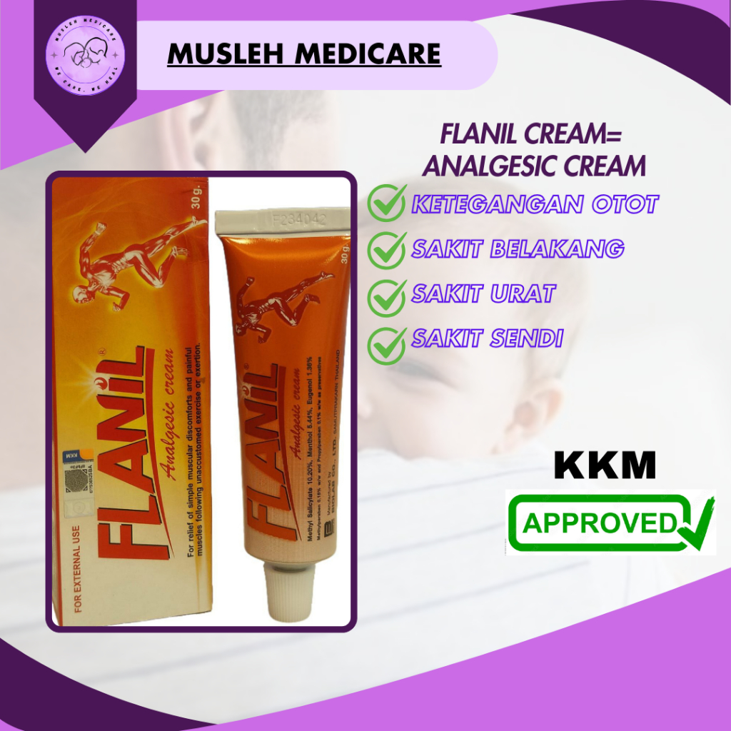 FLANIL ANALGESIC CREAM (CREAM SAPU PANAS) | Shopee Malaysia