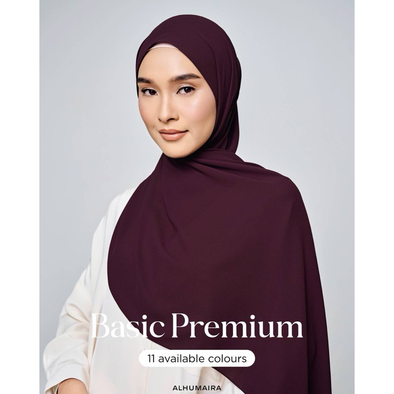 Alhumaira Basic Premium Plain Shawl (Part 1) | Shopee Malaysia