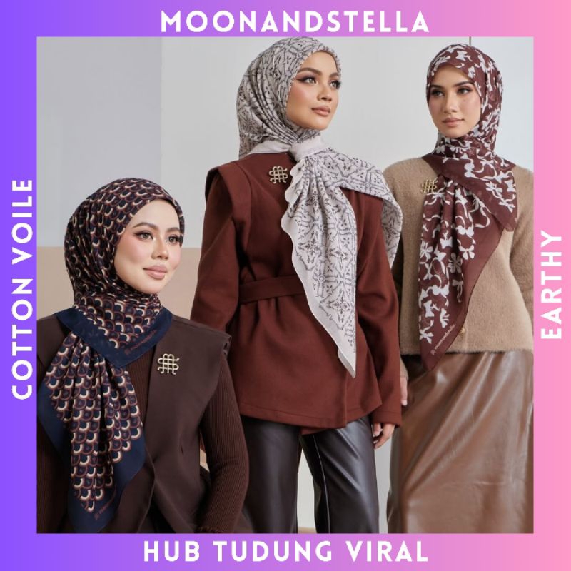 [NEW RELEASE] 𝗠𝗢𝗢𝗡𝗔𝗡𝗗𝗦𝗧𝗘𝗟𝗟𝗔 KLASIK MALAYA TUDUNG BAWAL PRINTED COTTON ...