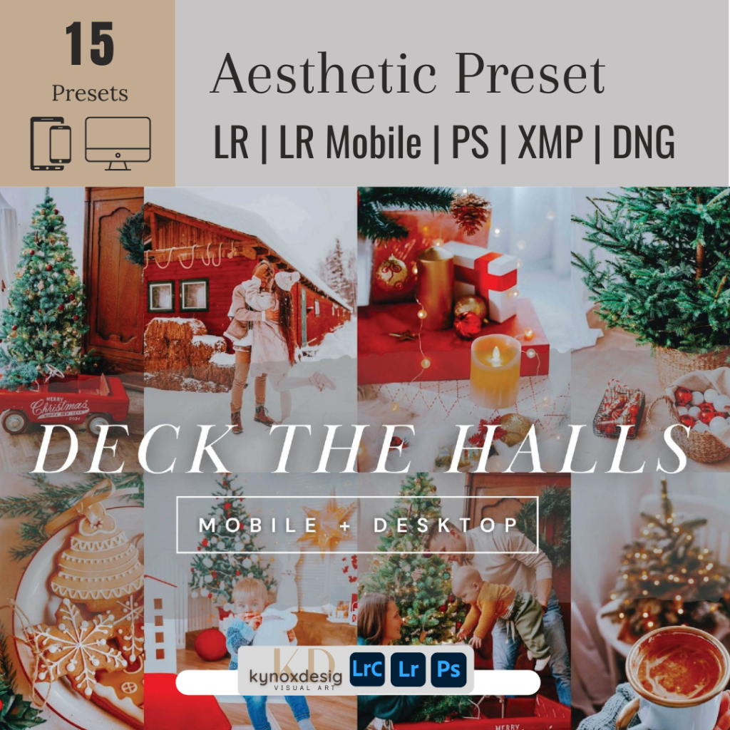 [Lightroom Preset] Aesthetic Preset - Deck The Halls for LR/LR(mobile ...